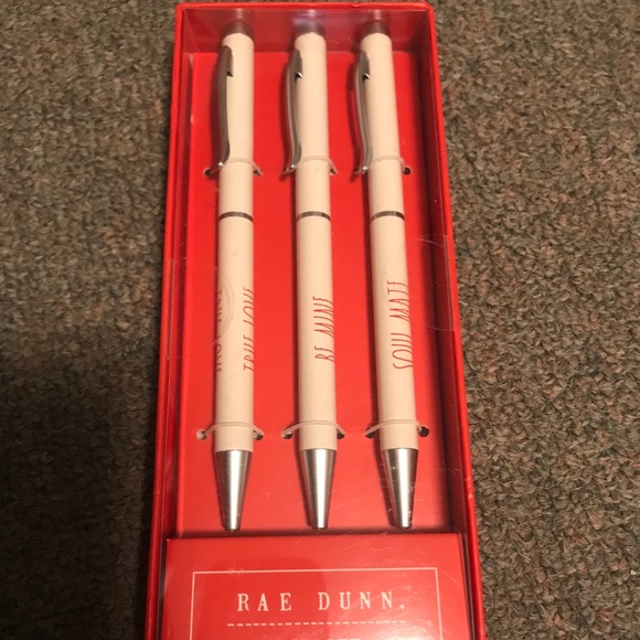 Rae Dunn | Office | Rae Dunn True Love Be Mine Pen Set Red | Poshmark